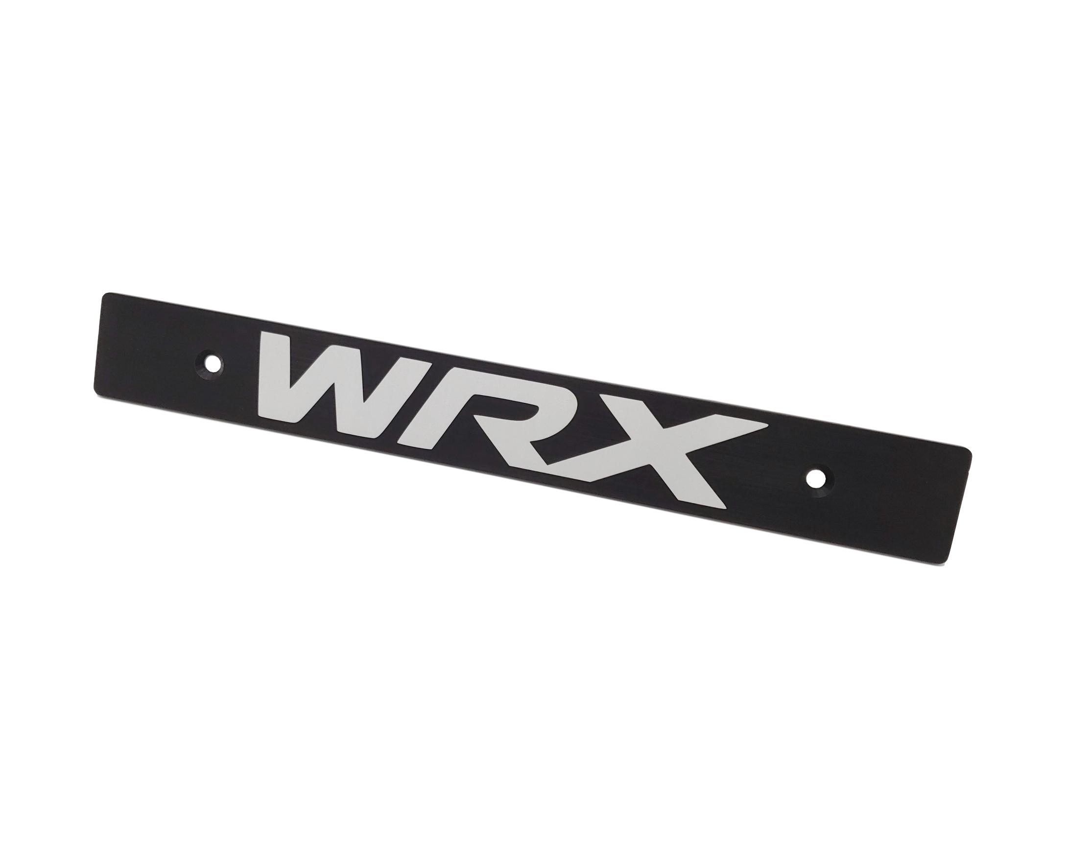 JDM Style Front Plate Cover For WRX STI Aluminum Black License Plate ...